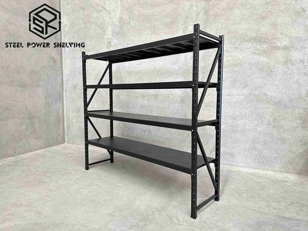 Garage workshop metal shelving with SteelPowerShelving – Steel Power ...