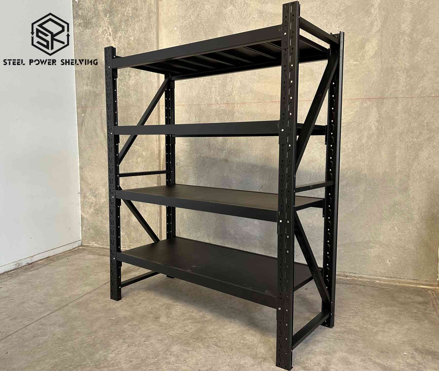 Shelf 1.8m(H)x1.5m(L)x0.6m(D)1000kg – Steel Power Shelving