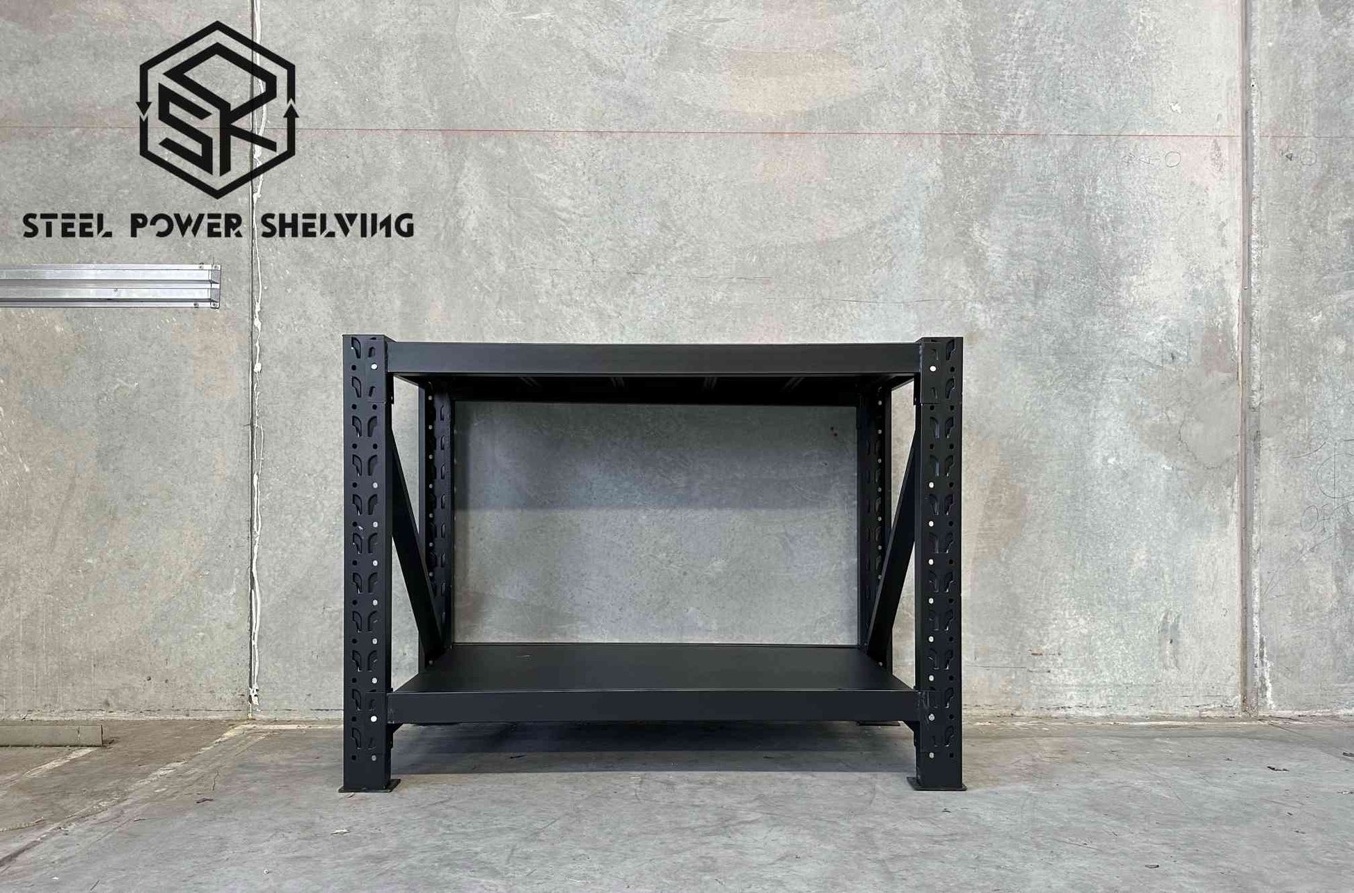 Workbench 0.9m(H)x1.2m(L)x0.6m(D)500KG – Steel Power Shelving