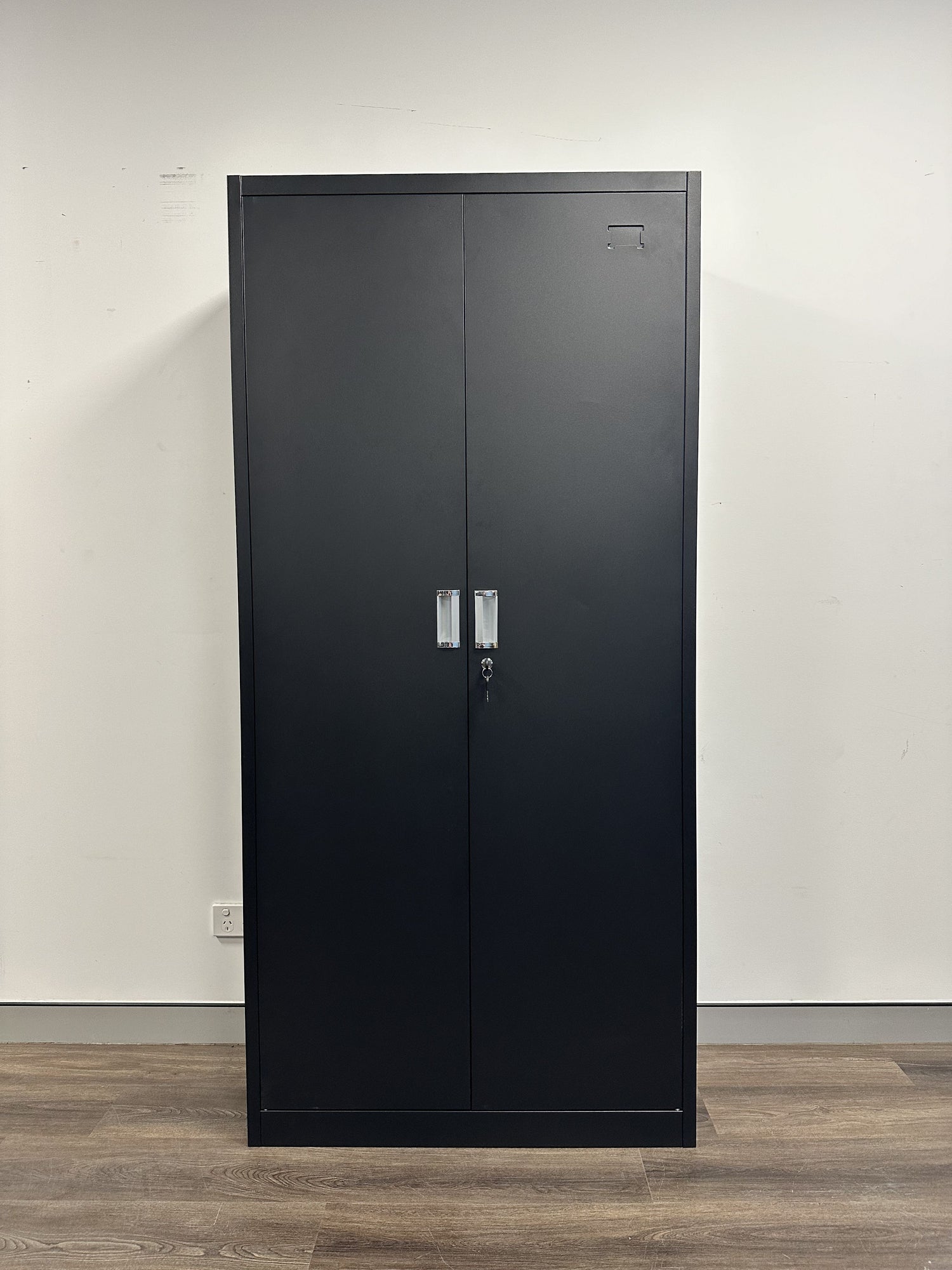 File cabinet Matt black storage unit – Steel Power Shelving